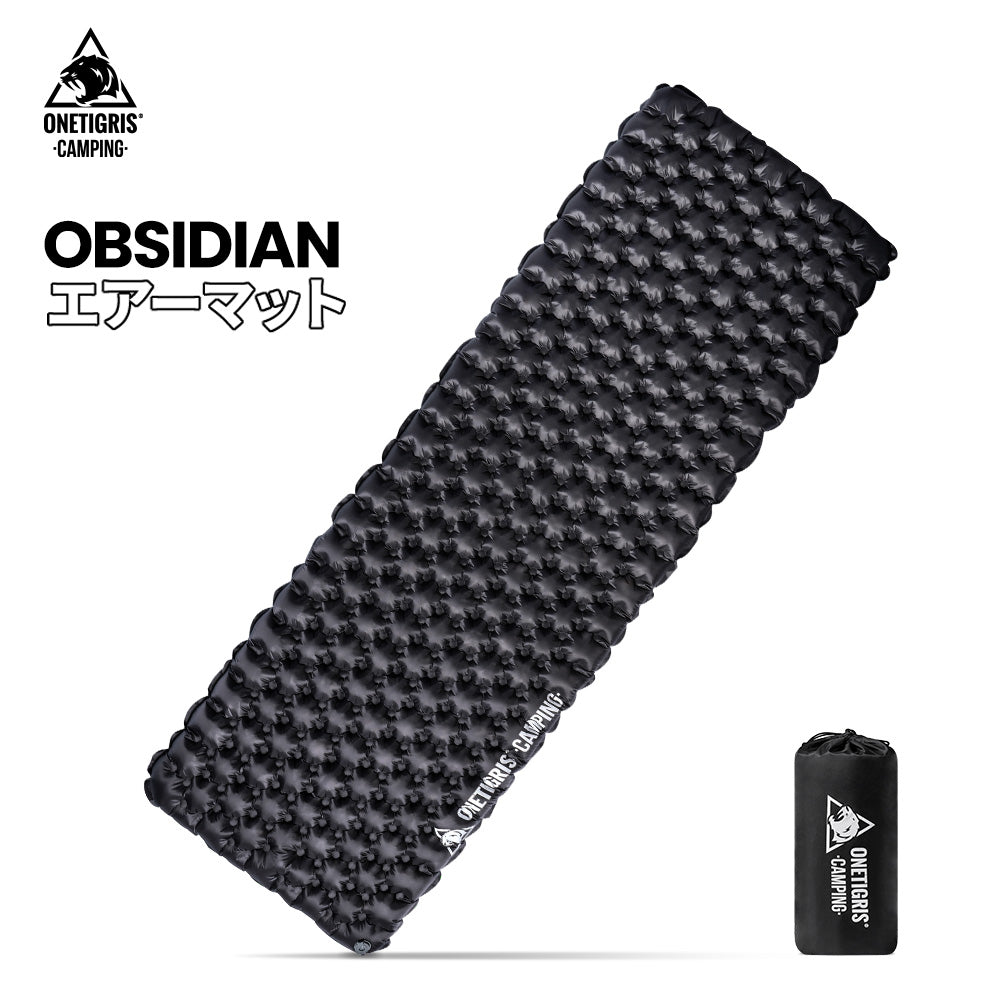 OneTigris Obsidian Sleeping Mat 全黑隔熱睡墊 – 3Jack Store 山積露營小店